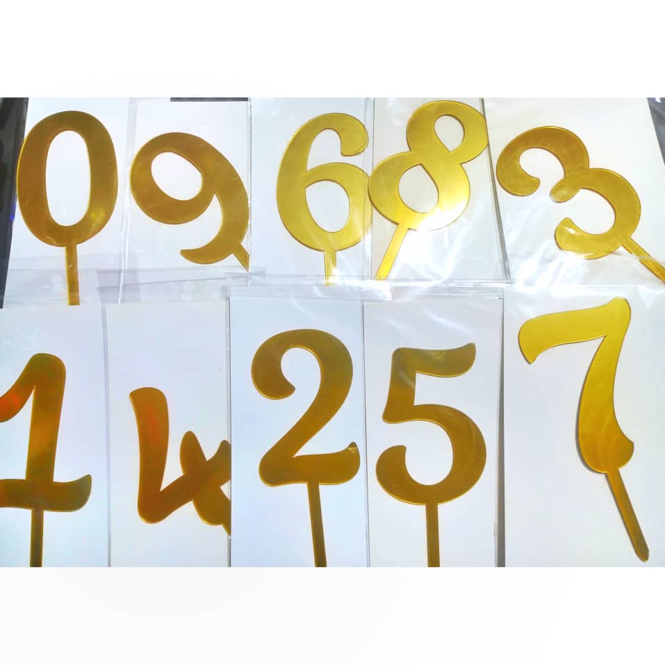 Fancy Number Topper - Sonkas Business Baking Materials