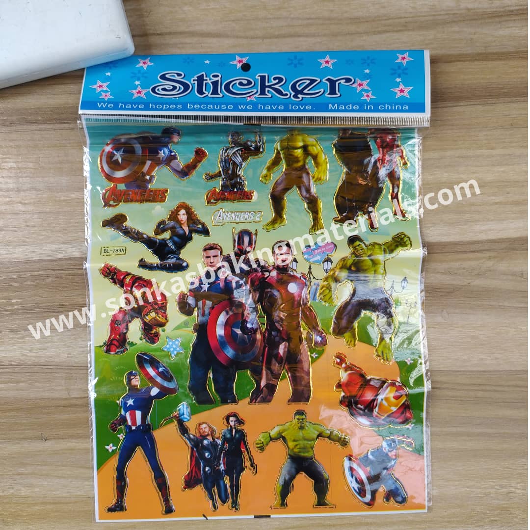 Sticker - AVENGERS - Sonkas Business Baking Materials