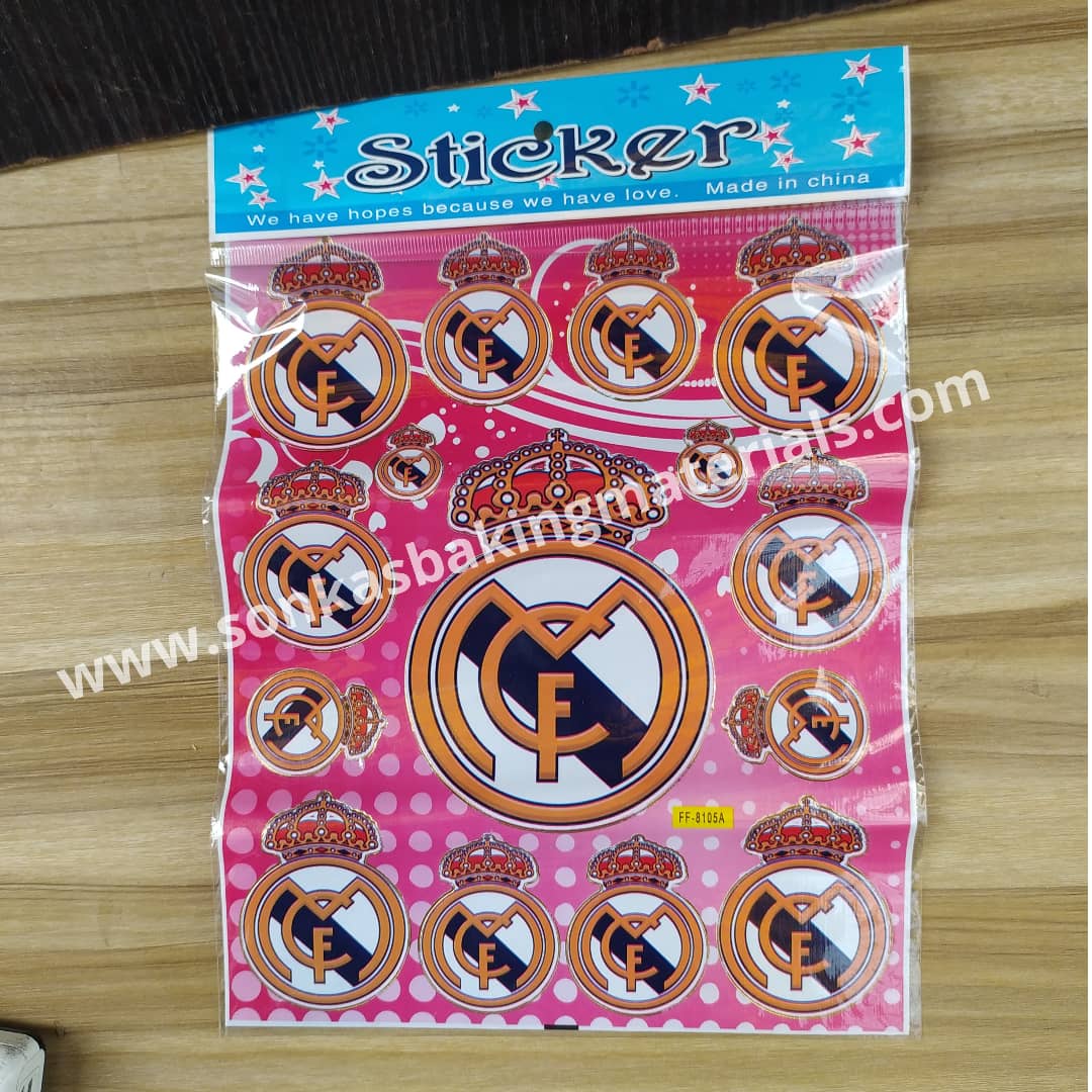 Sticker - REAL MADRID FC - Sonkas Business Baking Materials