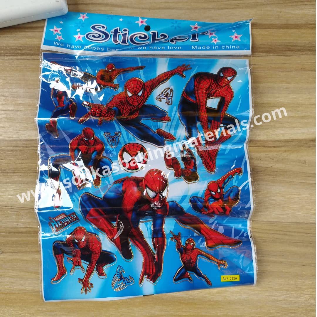 Sticker - SPIDERMAN - Sonkas Business Baking Materials