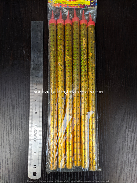 6 PC Long FireWorks (30 cm) - Sonkas Business Baking Materials
