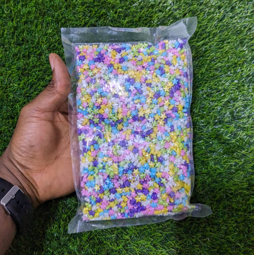 500g Multicolour Star Sprinkle - Sonkas Business Baking Materials