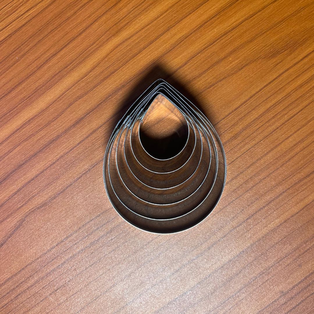 6 PC Stainless Steel Teardrop Cutter - Sonkas Business Baking Materials